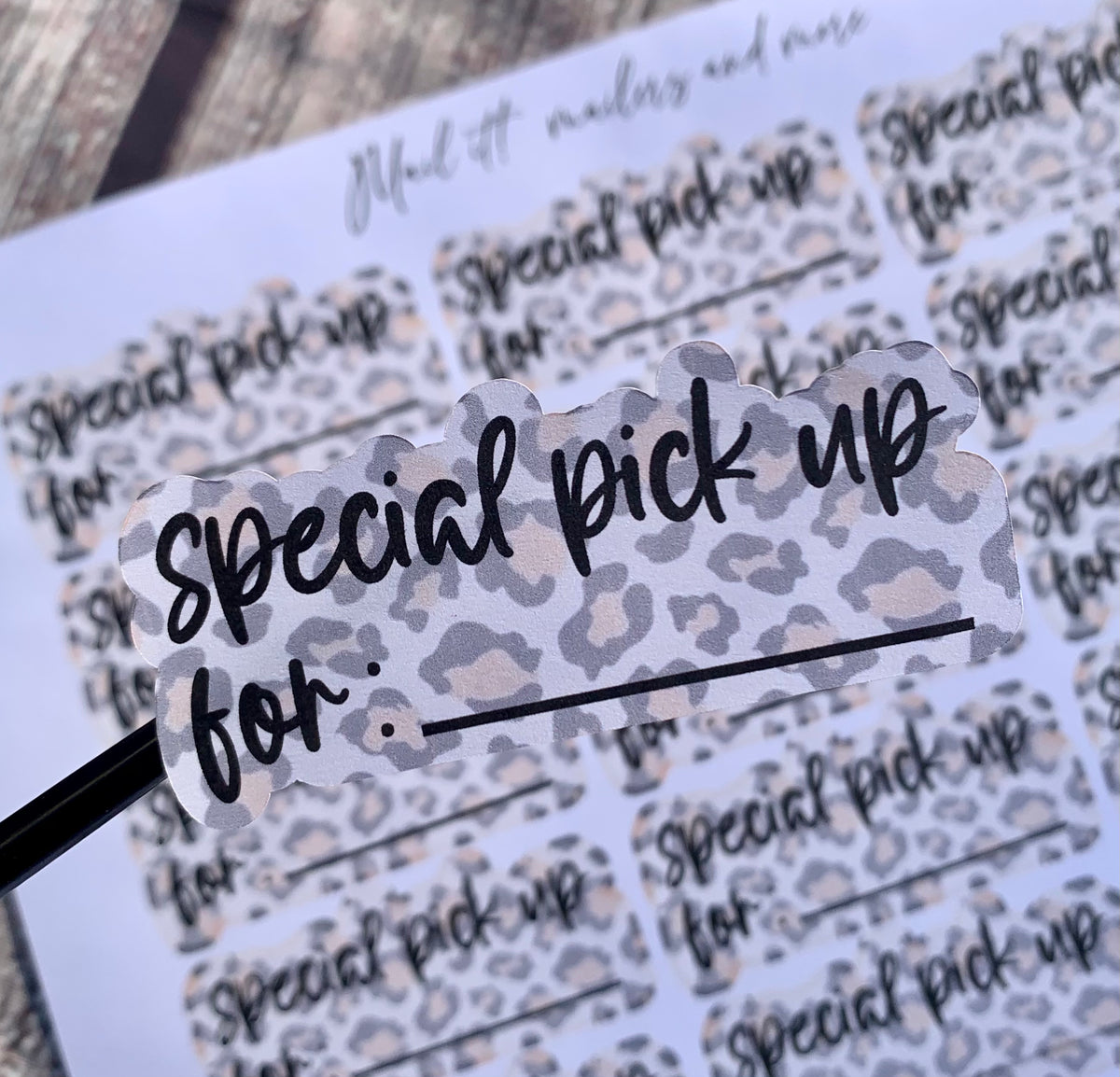 Leopard local pick up stickers - 15 stickers per sheet – Mail it ...